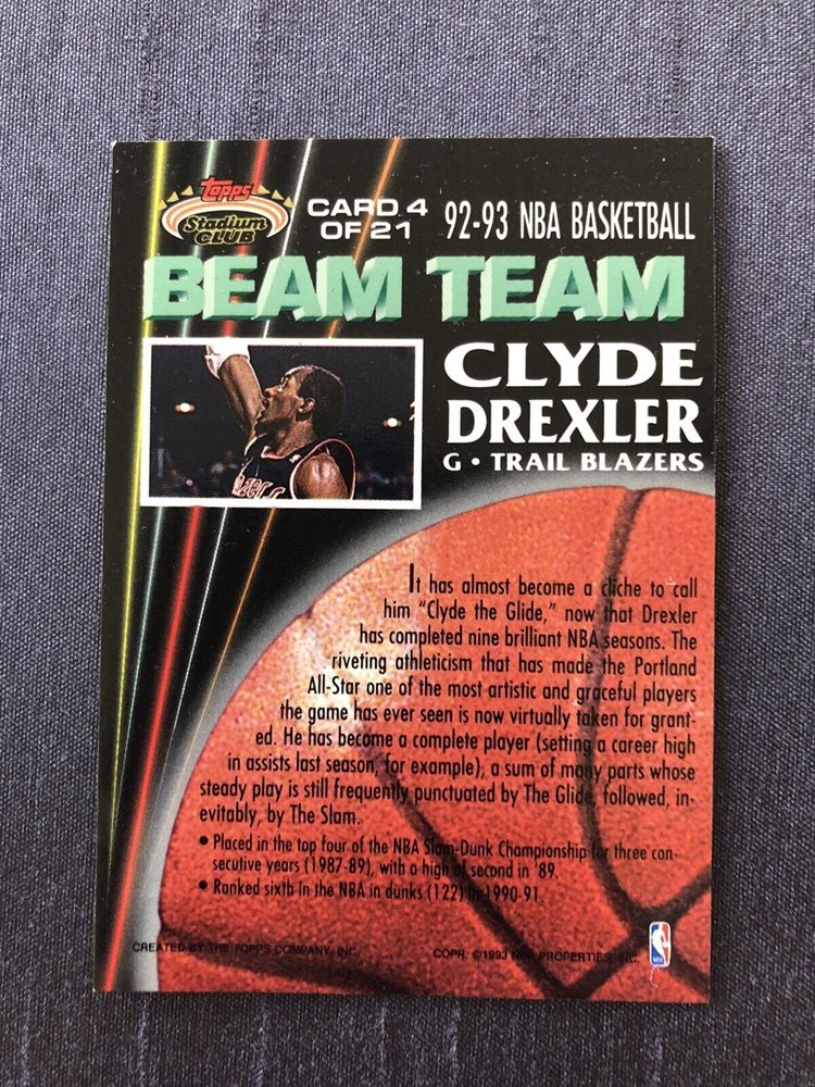 Clyde Drexler Basketball Card