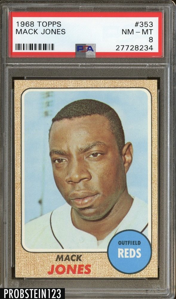 Auction Prices Realized Baseball Cards 1968 Topps Mack Jones