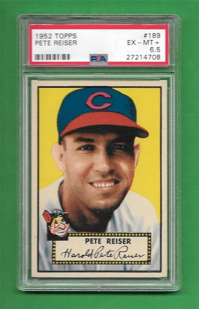 Auction Prices Realized Baseball Cards 1952 Topps Pete Reiser