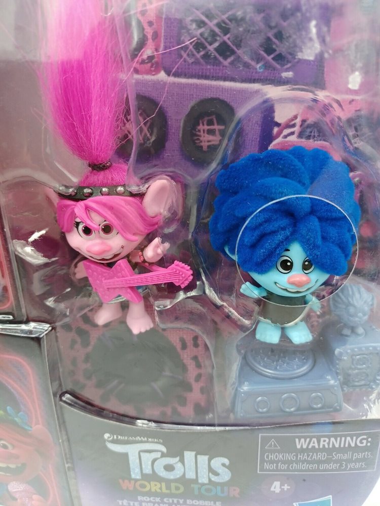Trolls World Tour Rock City Bobble 2 Figure Set Pack Co