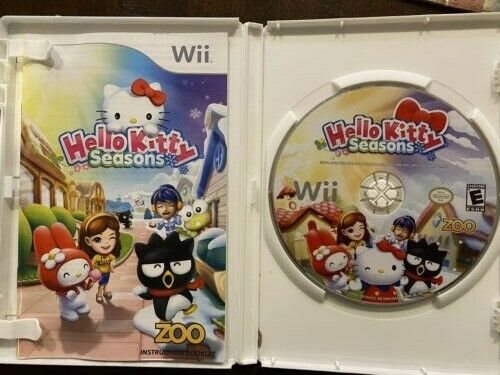 Wii 2 Game Bundle Hello Kitty Seasons And Story Hour F