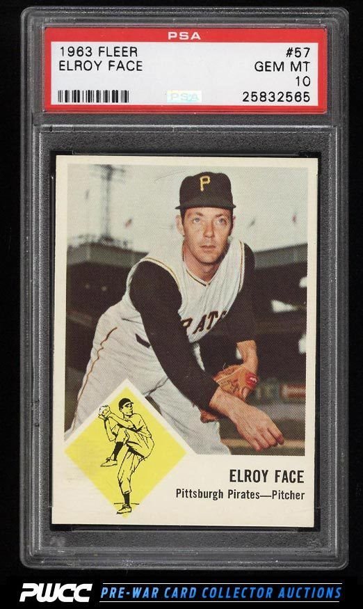 Auction Prices Realized Baseball Cards 1963 Fleer Elroy Face