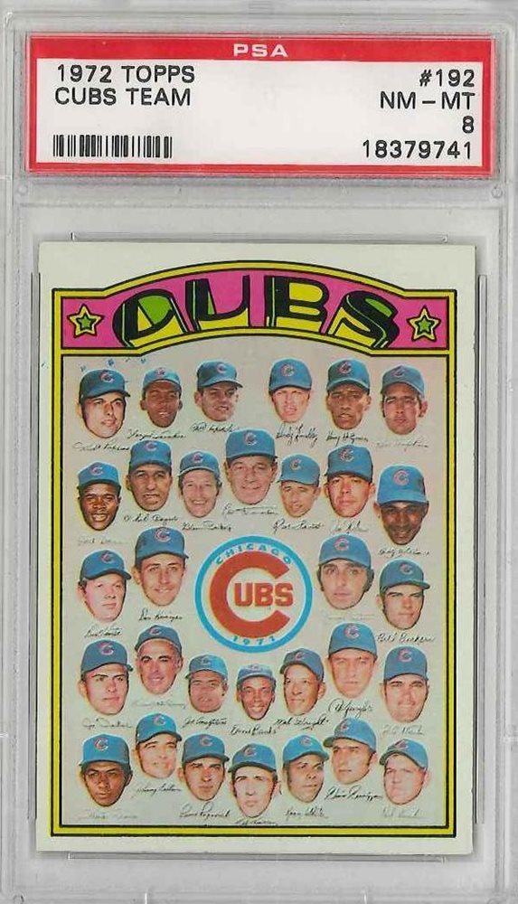 Auction Prices Realized Baseball Cards 1972 Topps Cubs Team