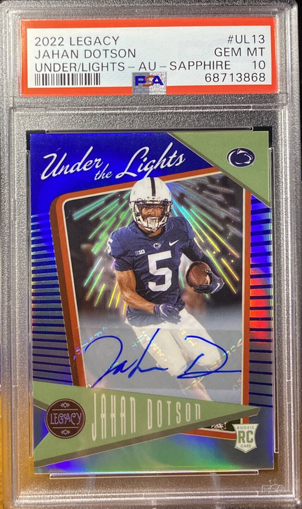 Jahan Dotson 2022 Panini Legacy Under The Lights Auto S