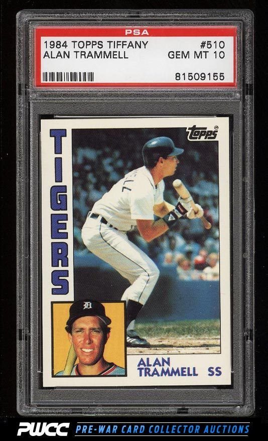 Auction Prices Realized Baseball Cards 1984 TOPPS TIFFANY Alan Trammell