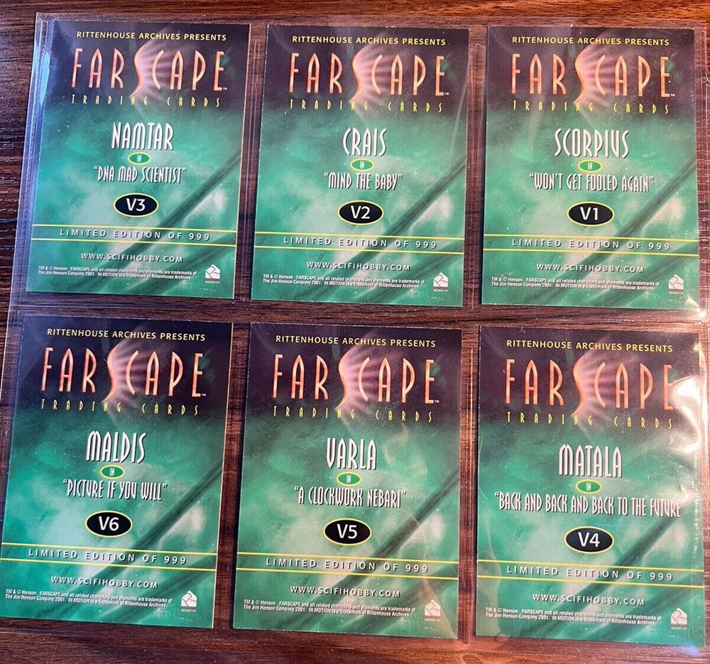 UK LIMITED EDITION VILLAINS OF FARSCAPE SET 1 Of 999 V1