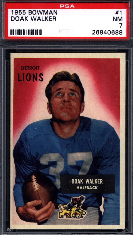 Auction Prices Realized Football Cards 1955 Bowman Doak Walker