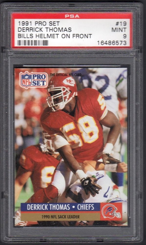 Auction Prices Realized Football Cards 1991 PRO SET Derrick Thomas