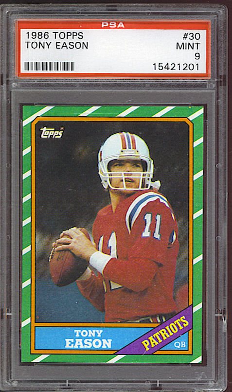 Auction Prices Realized Football Cards 1986 Topps Tony Eason