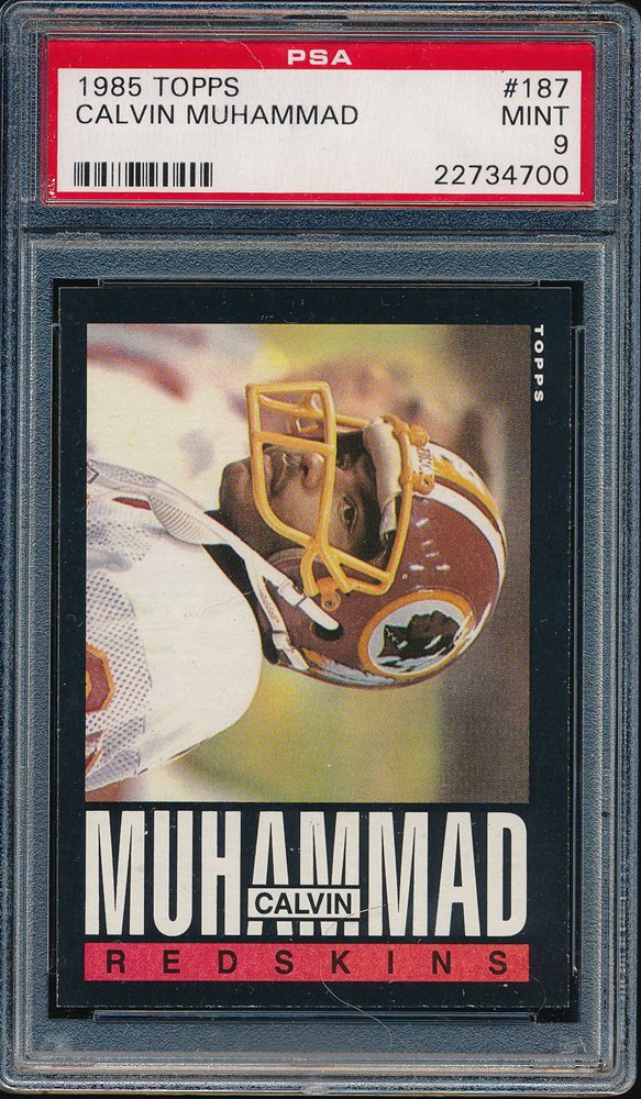 Auction Prices Realized Football Cards 1985 Topps Calvin Muhammad