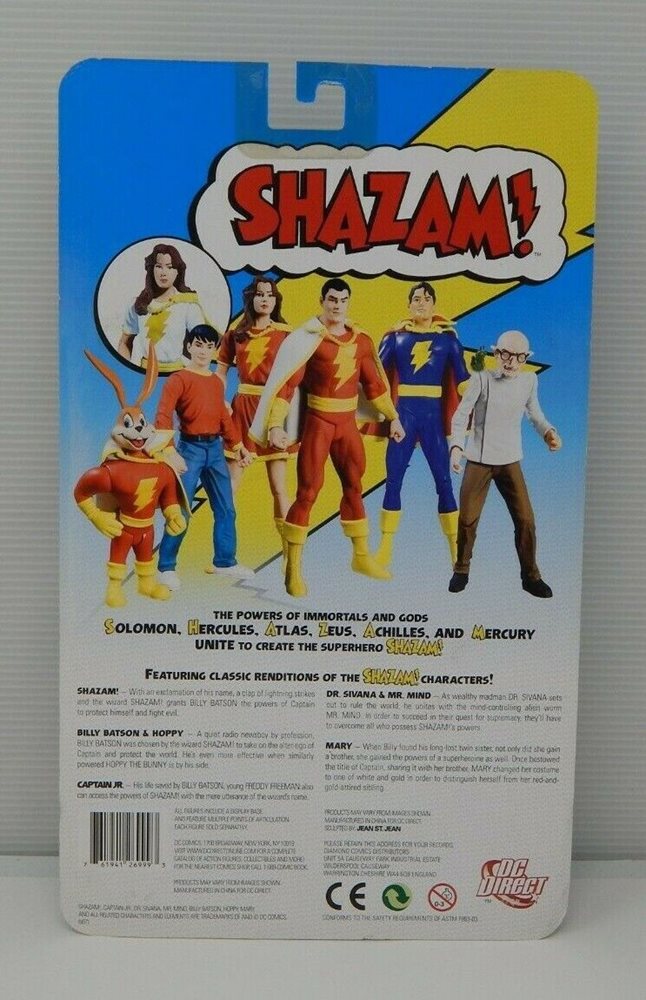 Shazam Dr Sivana And Mr Mind Action Figure 2 Pack Dc Di