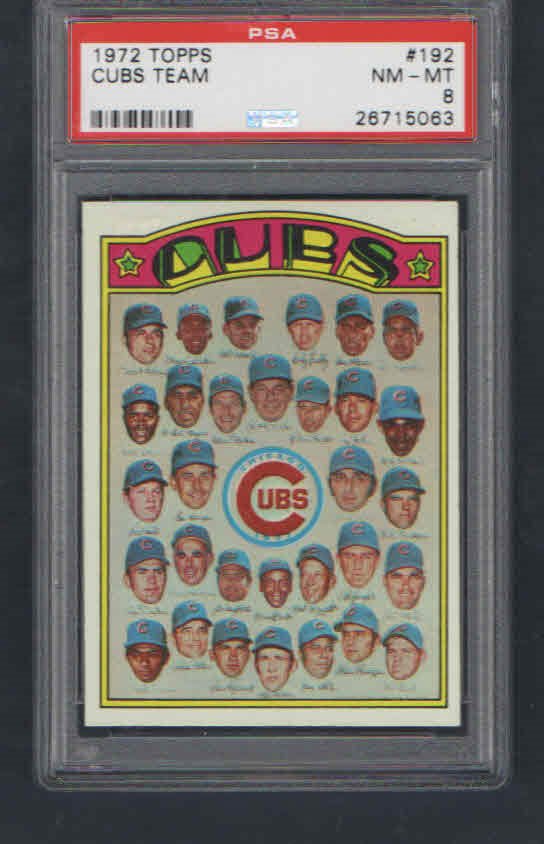 Auction Prices Realized Baseball Cards 1972 Topps Cubs Team