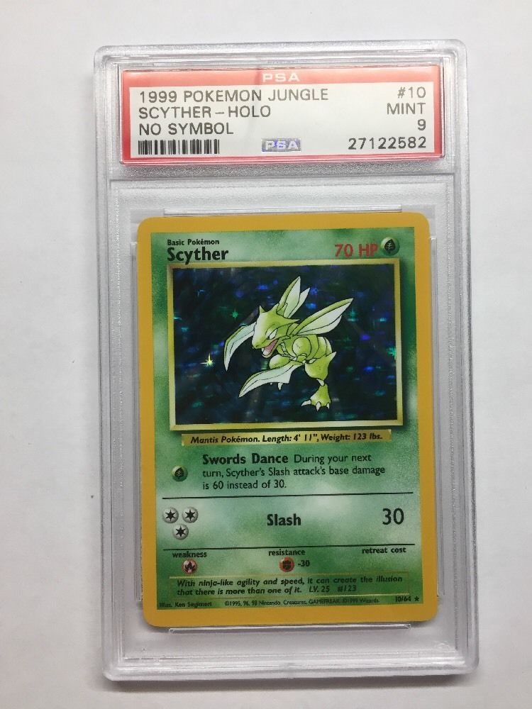 Auction Prices Realized Tcg Cards 1999 Pokemon Jungle Scyther-Holo NO SYMBOL