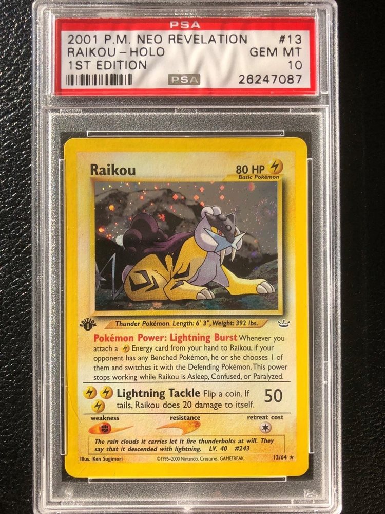 1st Edition Raikou 13/64 Neo Revelation - munimoro.gob.pe