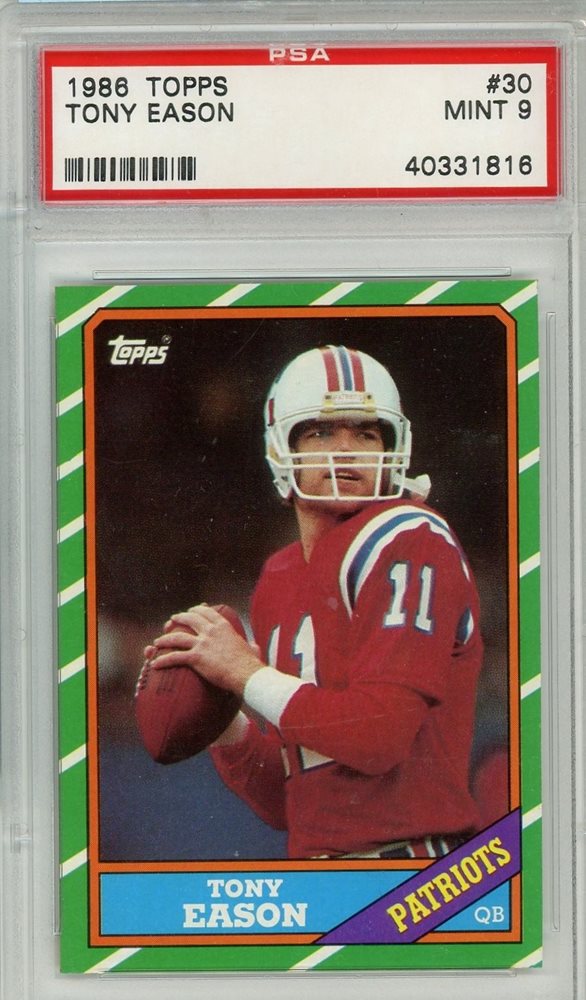 Auction Prices Realized Football Cards 1986 Topps Tony Eason