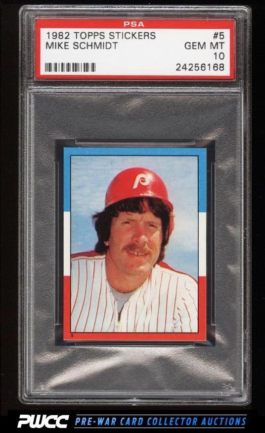 Auction Prices Realized Baseball Cards 1982 Topps Stickers Mike Schmidt