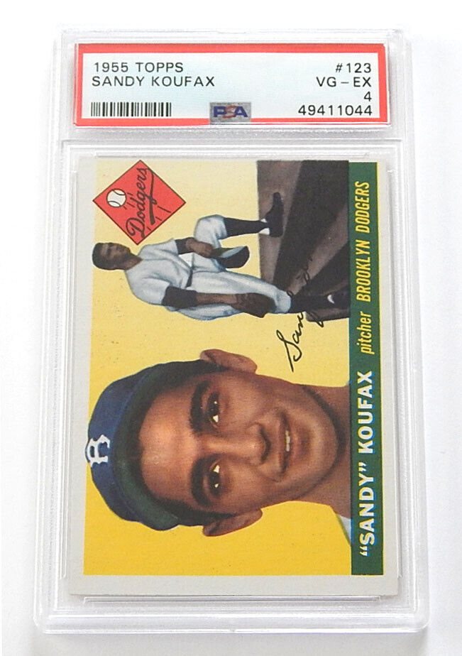 1955 Topps Baseball Complete Set (1-210) Sandy Koufax P