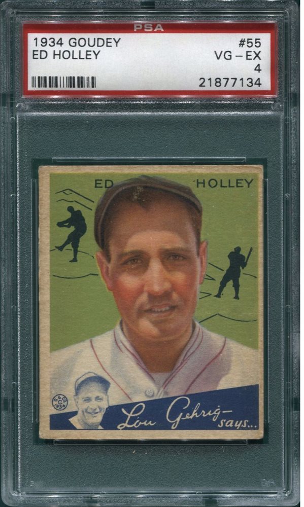 Auction Prices Realized Baseball Cards 1934 Goudey ED Holley