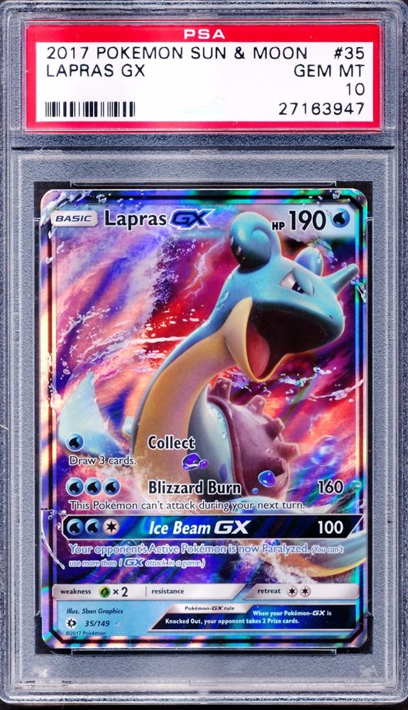 Auction Prices Realized Tcg Cards 2017 Pokemon Sun & Moon Lapras GX