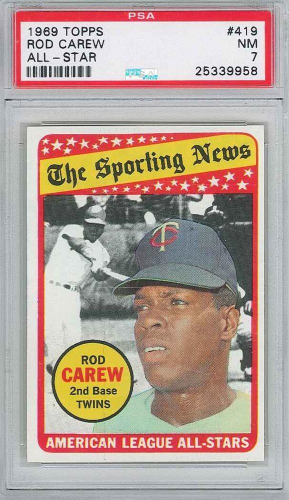 Auction Prices Realized Baseball Cards 1969 Topps Rod Carew ALL-STAR