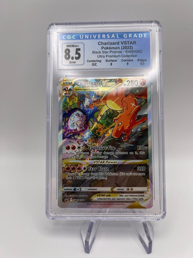 CGC 8.5 Error Charizard SWSH262 Misalignment O/C Pokemo
