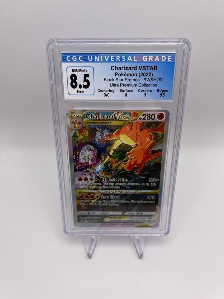 CGC 8.5 Error Charizard SWSH262 Misalignment O/C Pokemo