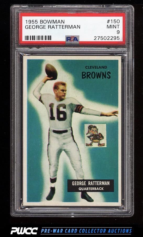 Auction Prices Realized Football Cards 1955 Bowman George Ratterman