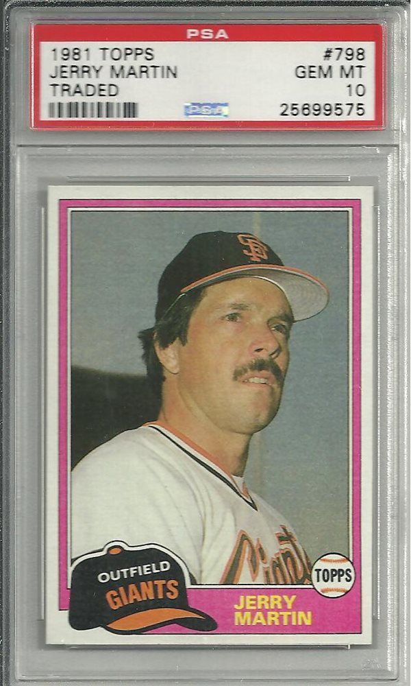 Auction Prices Realized Baseball Cards 1981 Topps Jerry Martin TRADED