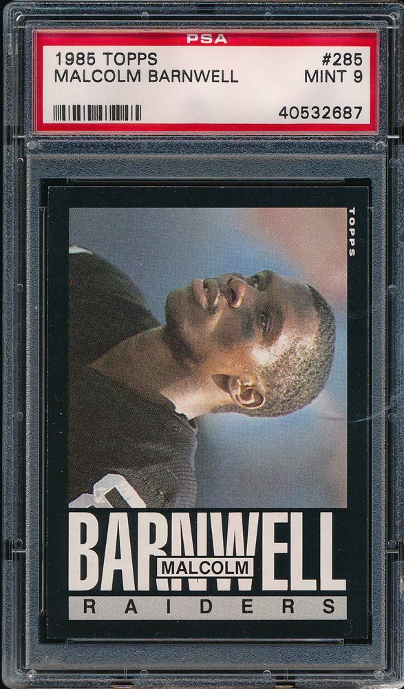 Auction Prices Realized Football Cards 1985 Topps Malcolm Barnwell