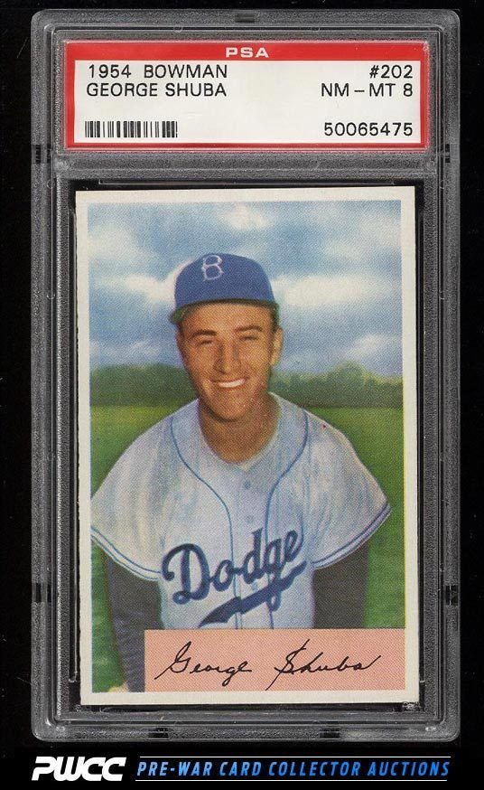 Auction Prices Realized Baseball Cards 1954 Bowman George Shuba
