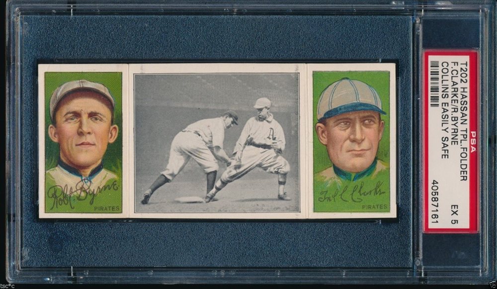 Auction Prices Realized Baseball Cards 1912 T202 HASSAN TRIPLE FOLDER R ...