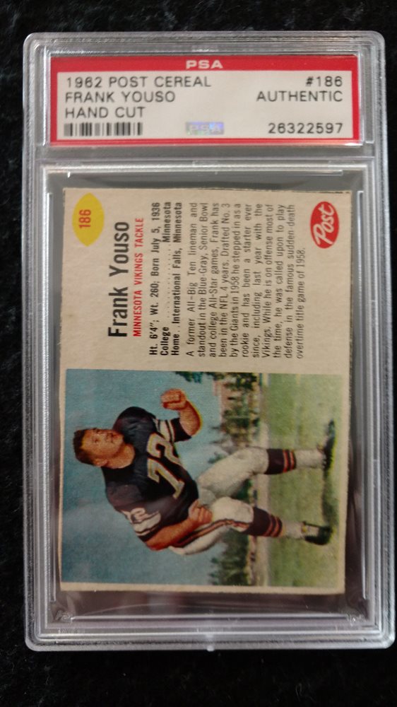 eBay Auction Item 322345193017 Football Cards 1962 Post Cereal