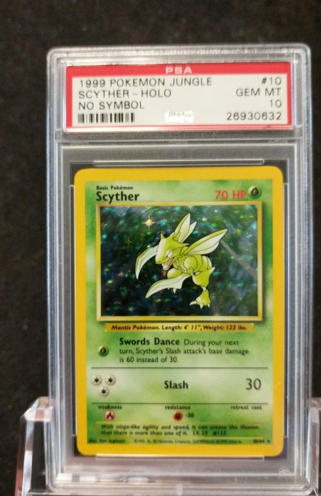 Auction Prices Realized Tcg Cards 1999 Pokemon Jungle Scyther-Holo NO SYMBOL