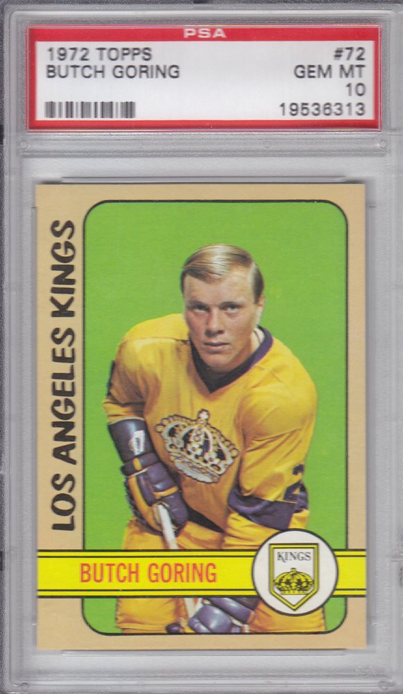 Auction Prices Realized Hockey Cards 1972 TOPPS Butch Goring