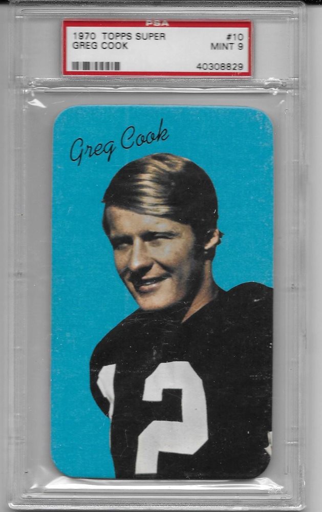 Auction Prices Realized Football Cards 1970 Topps Super Greg Cook