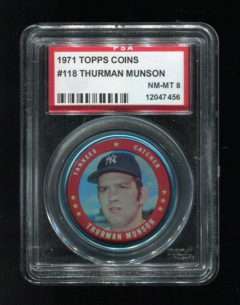 Auction Prices Realized Baseball Coins 1971 TOPPS COINS Thurman Munson