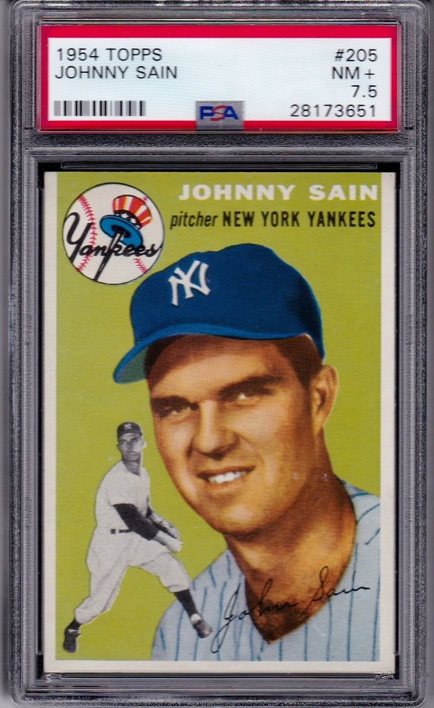 Auction Prices Realized Baseball Cards 1954 Topps Johnny Sain