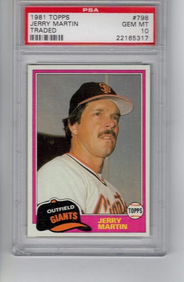 Auction Prices Realized Baseball Cards 1981 Topps Jerry Martin TRADED