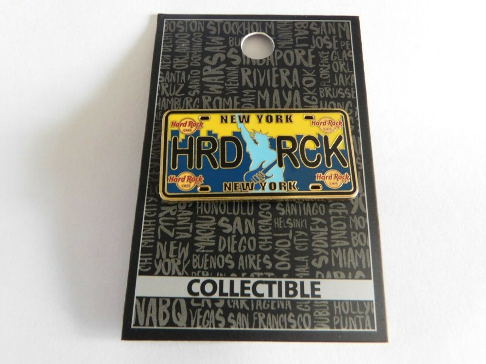 Hard Rock Cafe NEW YORK USA License Plate Limited E Hard Rock Cafe NEW YORK USA License Plate Limited E