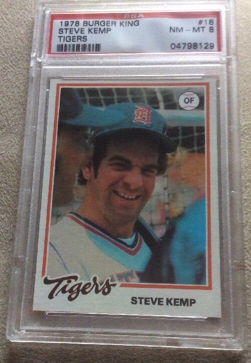 Auction Prices Realized Baseball Cards 1978 Burger King Tigers Steve Kemp