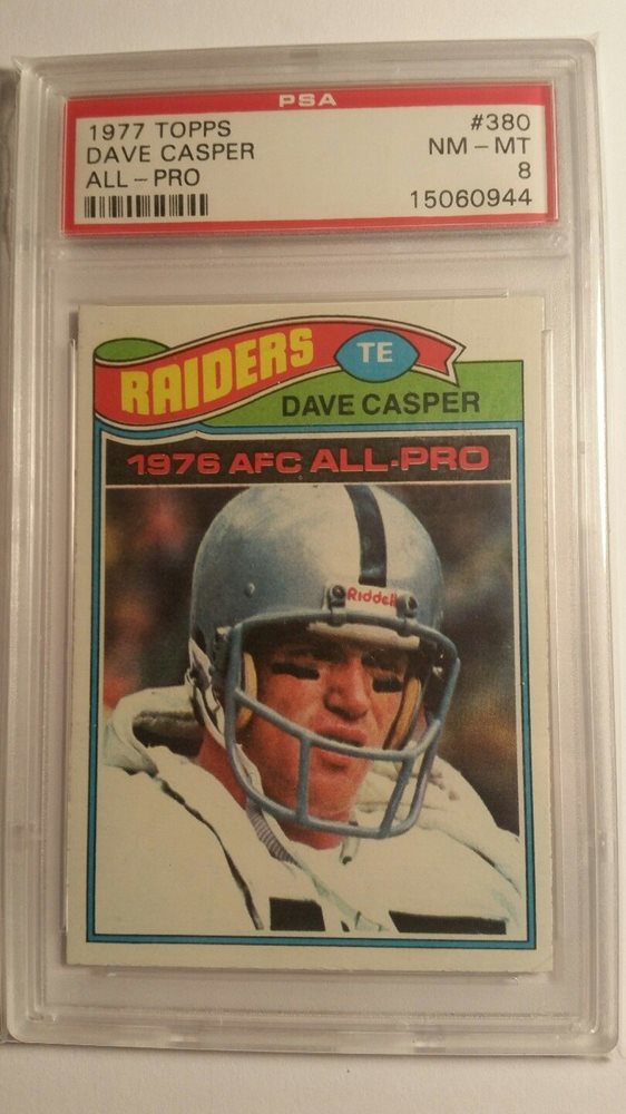 Auction Prices Realized Football Cards 1977 Topps Dave Casper All-Pro