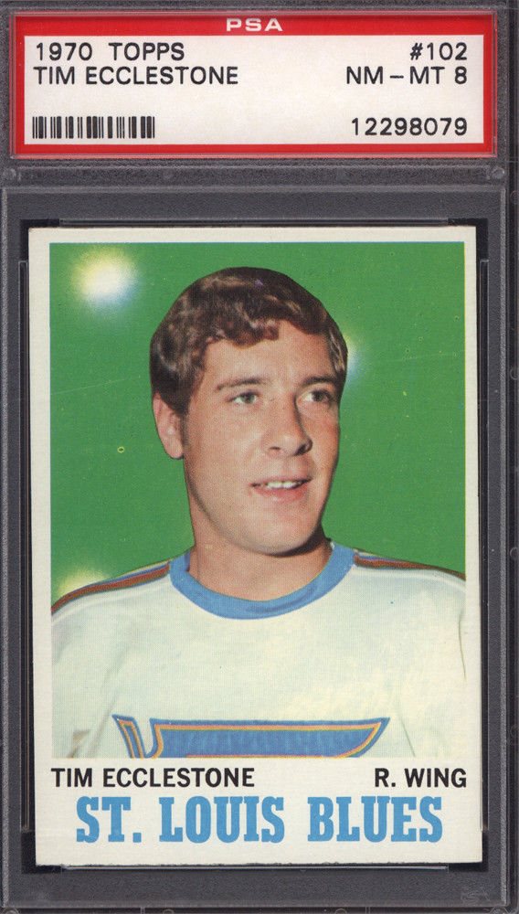 Auction Prices Realized Hockey Cards 1970 Topps Tim Ecclestone