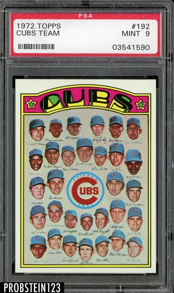 Auction Prices Realized Baseball Cards 1972 Topps Cubs Team
