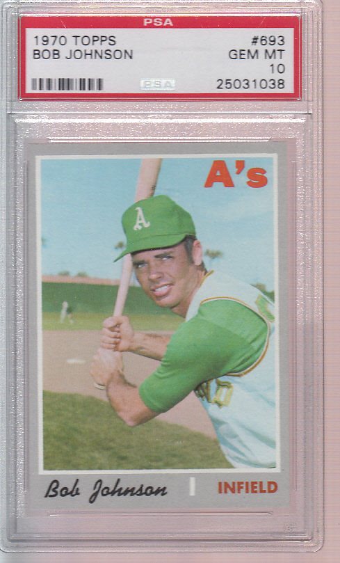 Auction Prices Realized Baseball Cards 1970 Topps Bob Johnson