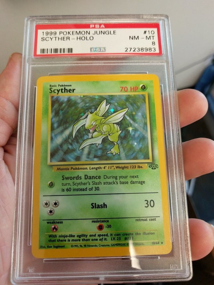 Auction Prices Realized Tcg Cards 1999 Pokemon Jungle Scyther-Holo