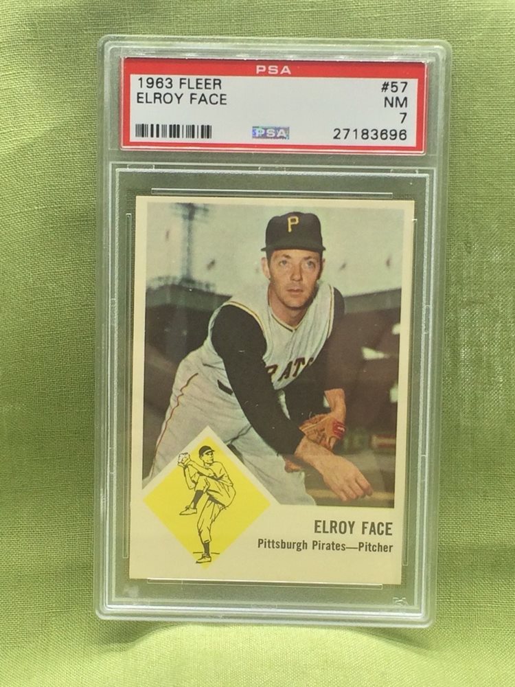 Auction Prices Realized Baseball Cards 1963 Fleer Elroy Face