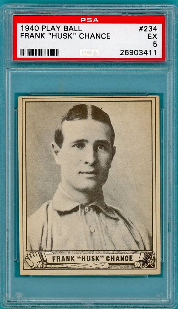 Auction Prices Realized Baseball Cards 1940 Play Ball Frank "husk" Chance