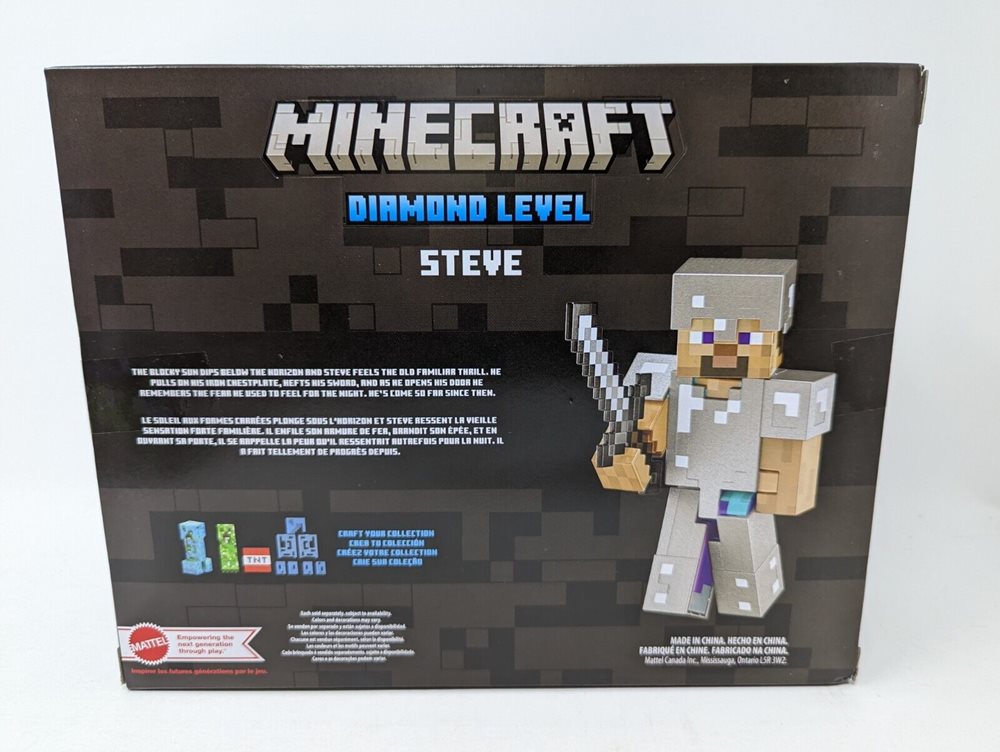 Minecraft DIAMOND LEVEL STEVE Figure - Mattel