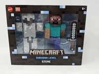 Minecraft DIAMOND LEVEL STEVE Figure - Mattel