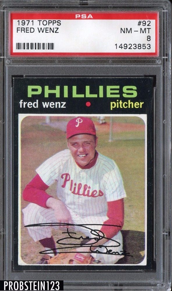 Auction Prices Realized Baseball Cards 1971 Topps Fred Wenz